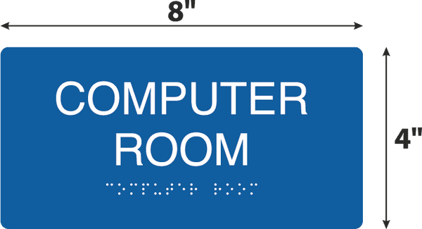 computer lab door sign