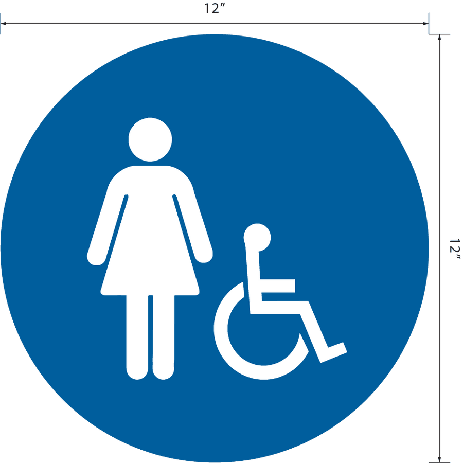Equestrian Riding Gear ADA Wheelchair Accessible Restroom Sign - 6x9 ...